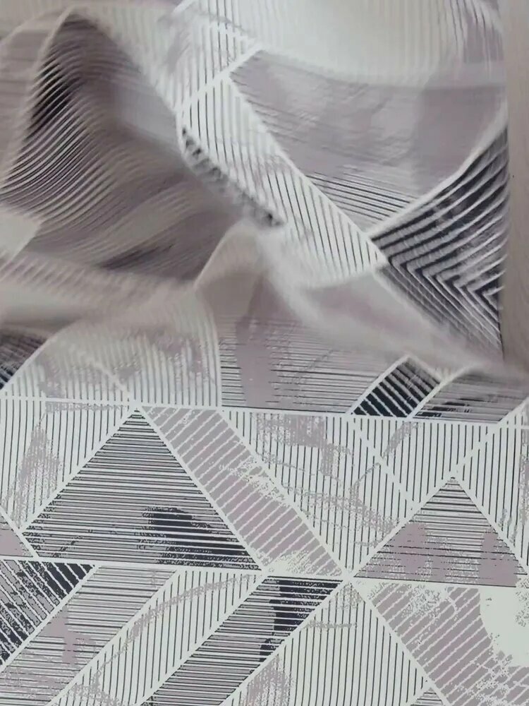 Ковер, антискользящий, безворсовый, полосатый, 80 см x 200 см