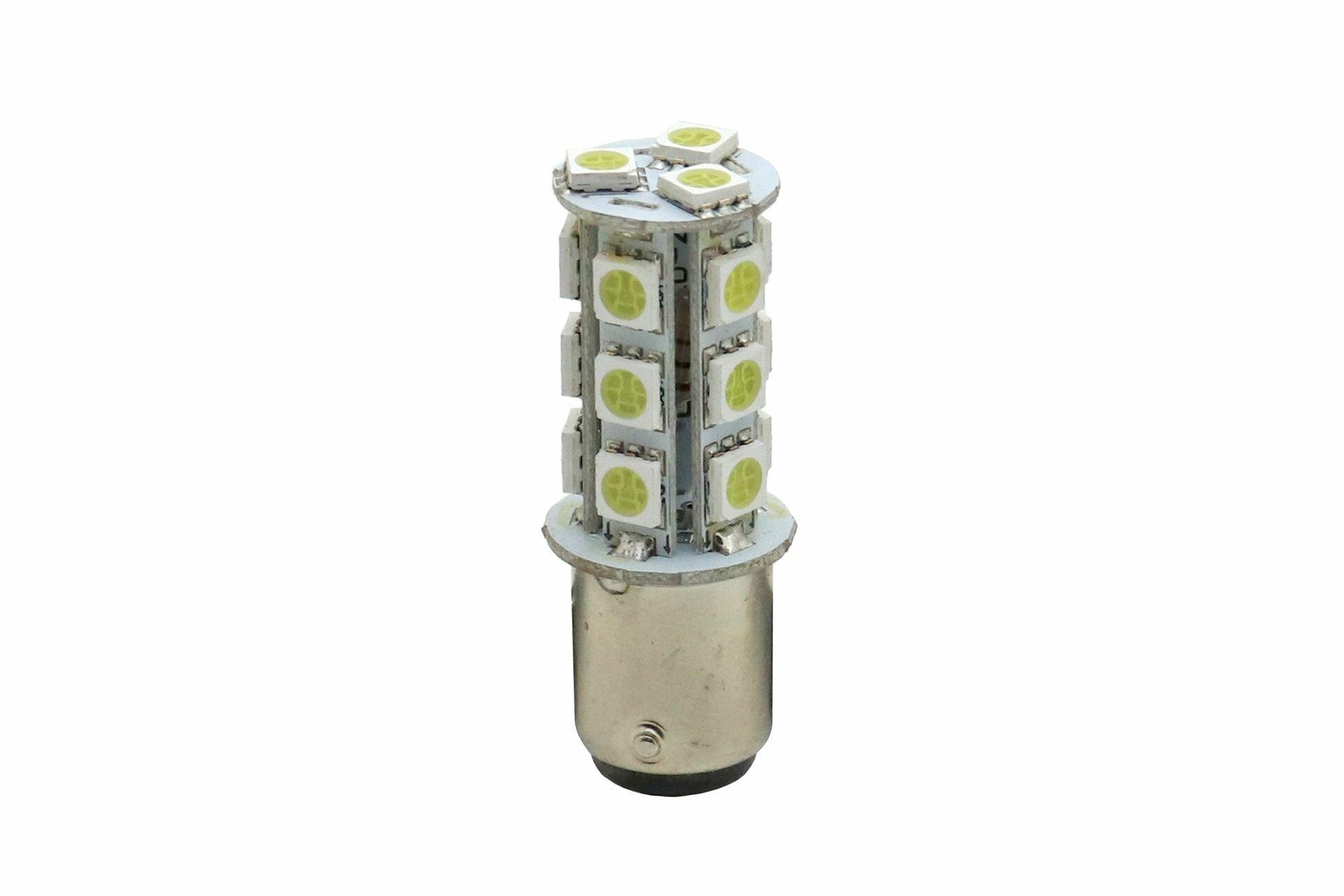 Лампа 12 В BA15D, 18 светодиодов 5050SMD, белая