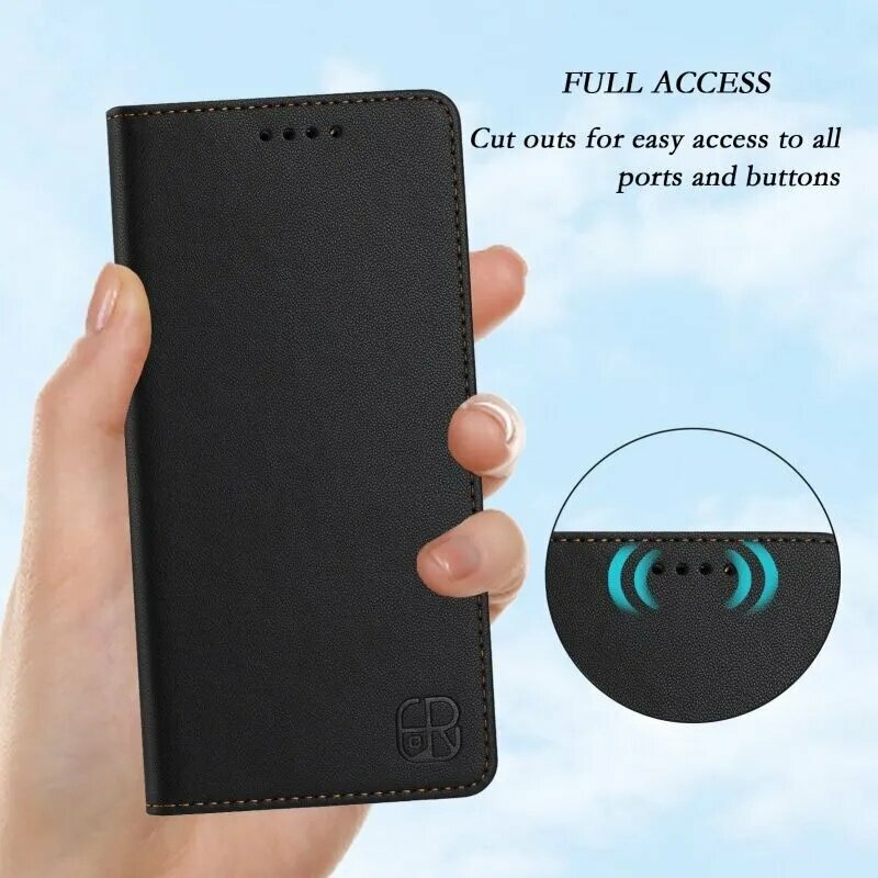 Чехол книжка для Realme 15 5G / Realme 15 Pro 5G / Реалми 15 5G / Реалми 15 Про 5G с блокировкой RFID флип складной защитный чехол