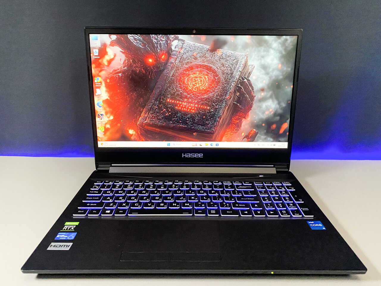 Ноутбук Hasee Z8 15.6"/Intel Core i5-11400H 6/12*2.70-4.50GHz/16Gb/RTX3050Ti-4Gb/SSD512Gb