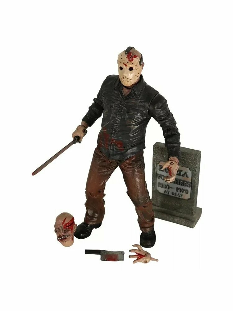 Фигурки Mezco Toyz Cinema of Fear Friday the 13th The Final Chapter Series Action Figures Jason Voorhees-18cm