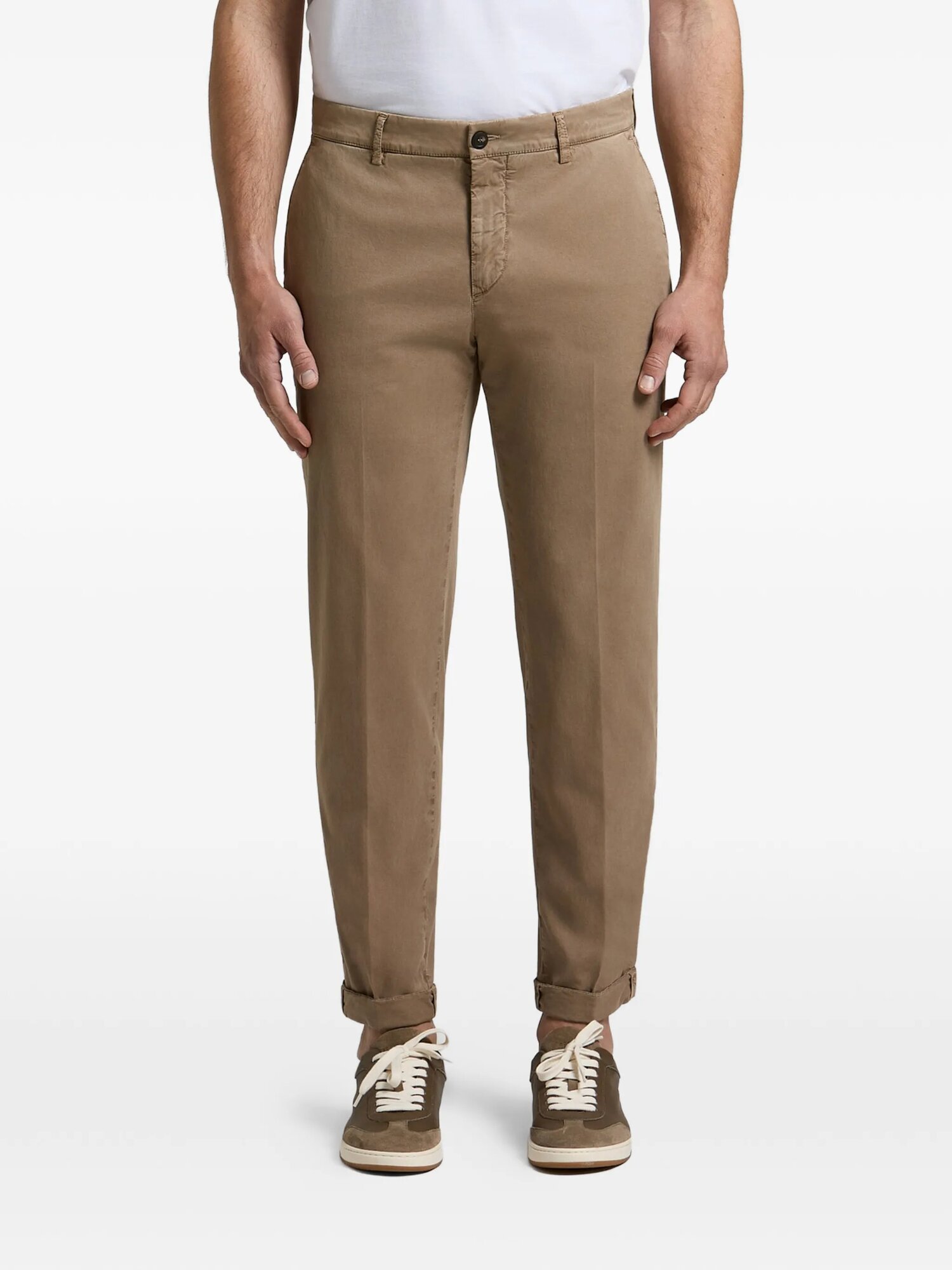 Брюки Slim-fit turn-up trousers