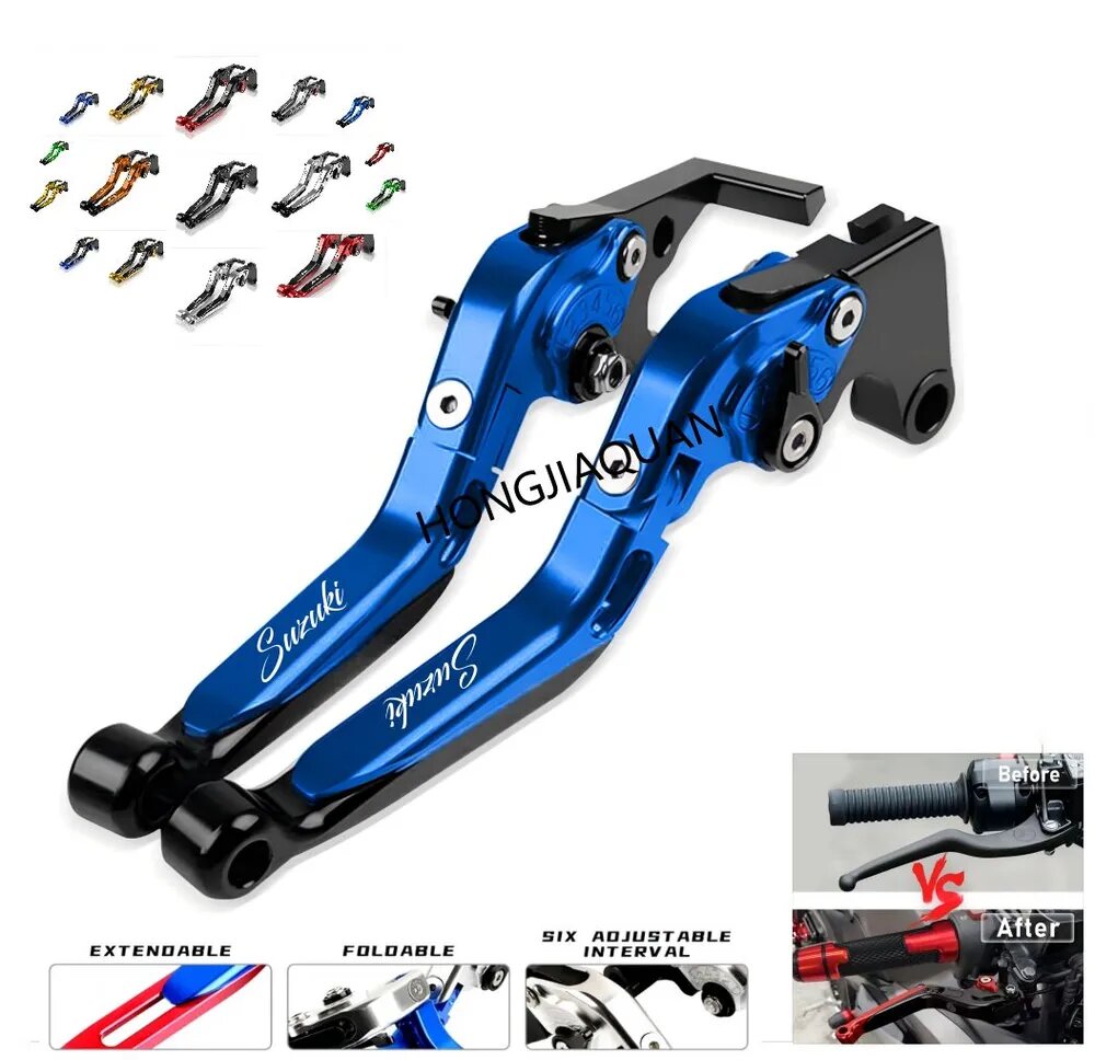 Для Suzuki GSXR1000 2001-2004, DL650V-STROMXT 2011-2020, SFV650 GLADIUS 2009-2015 разные цвета ручка тормозной сцепление мотоцикла 200 201 0123456789
