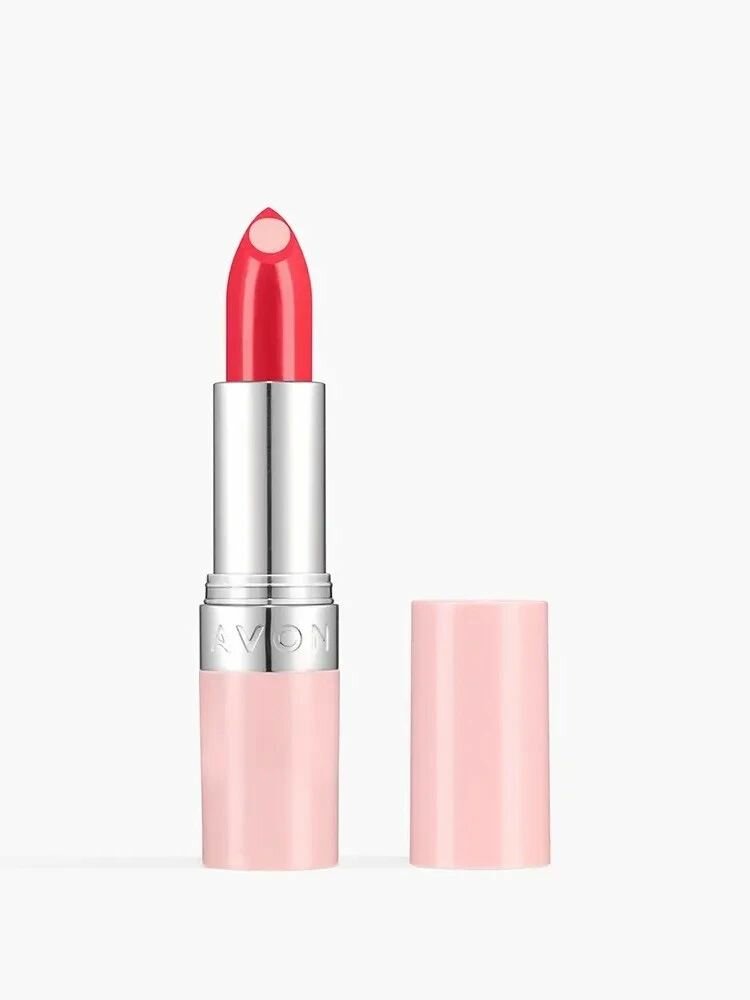 AVON Глянцевая Помада для губ "СуперУвлажнение" Hot pink/Клубничный поцелуй 3.6 гр