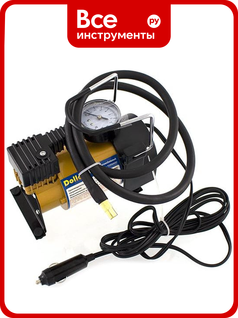 Компрессор DolleX TORNADO 12V, 14 A, 10 Атм, 35 л/мин, сумка