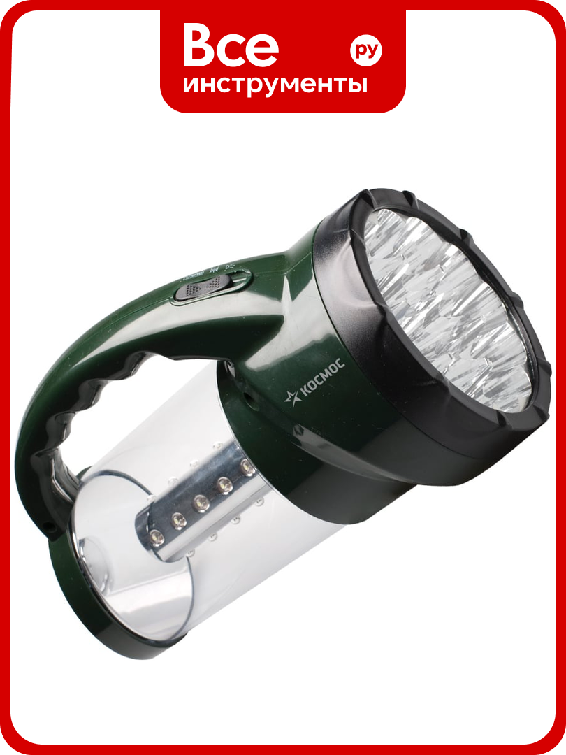 Аккумуляторный фонарь-светильник космос 2008L-LED, 24LED+19LED, 4V2AH KOCAP2008L-LED
