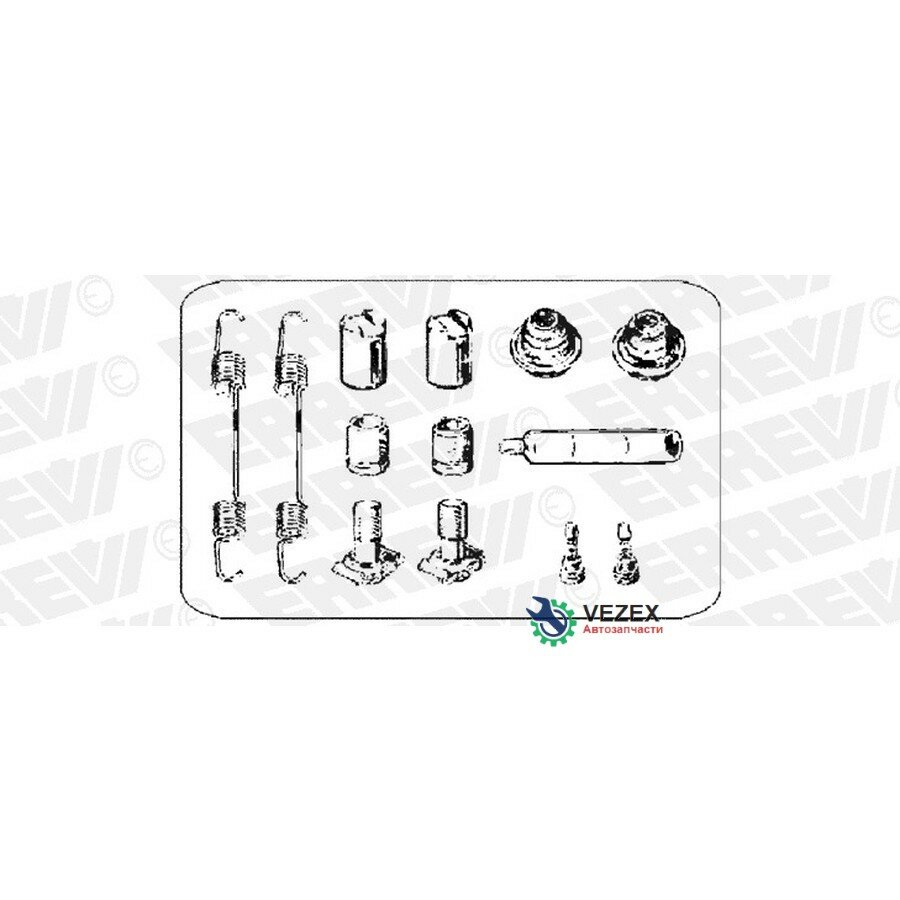 ERREVI 711716 р/к тормозного механизма! система MERITOR \Iveco EuroTrakker