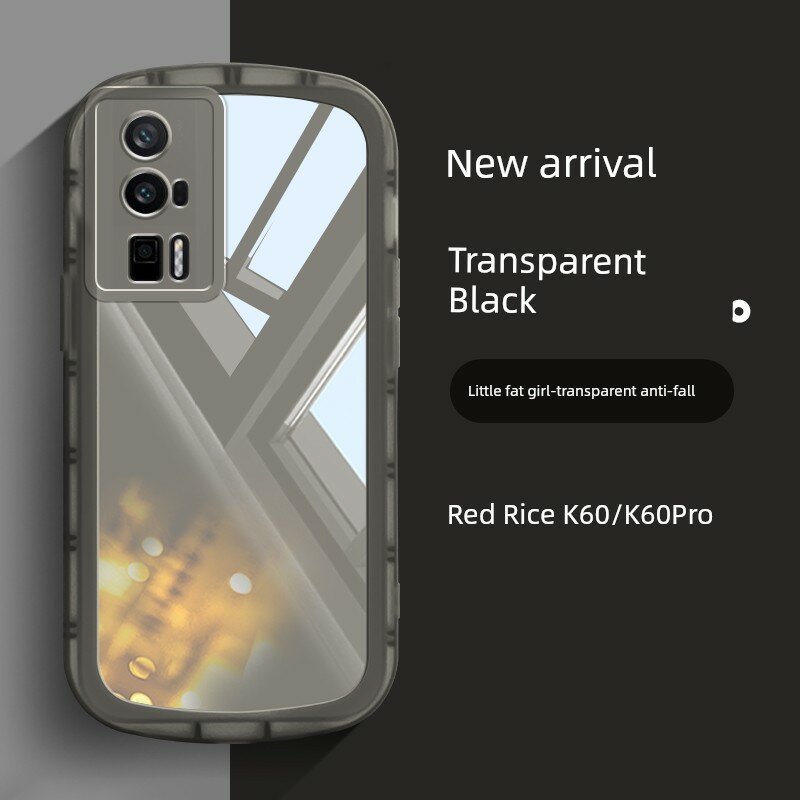 Силиконовый ударопрочный чехол в стиле Little Sister для Xiaomi Redmi K70E - Прозрачно-черный