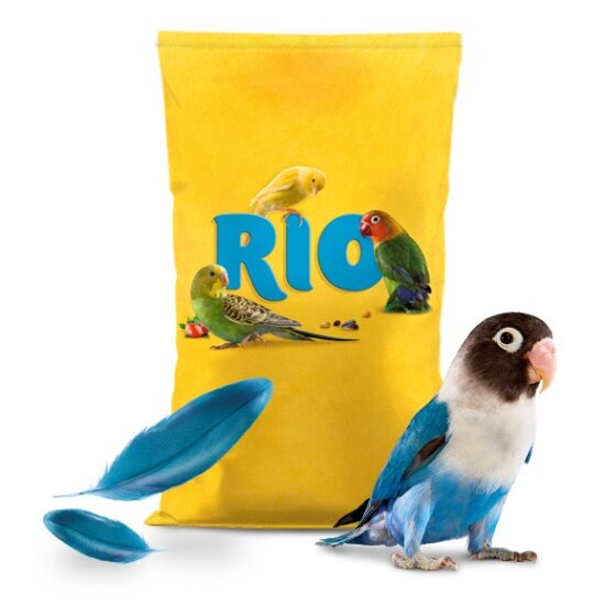 Корм Rio для средних попугаев. Рацион в период линьки, 20 кг