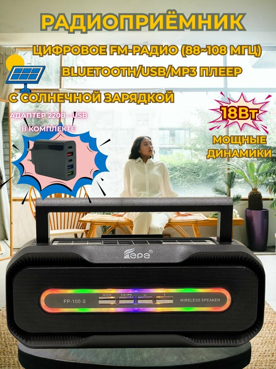 Радиоприёмник/Bluetooth/USB/MP3/плеер