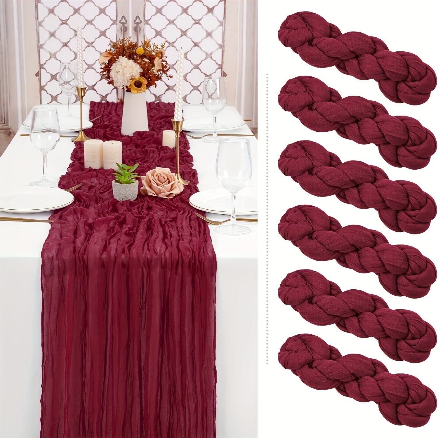 Плиссированная свадебная драпировка, декор для десертного стола, конференц-стола, декор для детского сада, ткань для украшения, сырная ткань, скатерть для стола