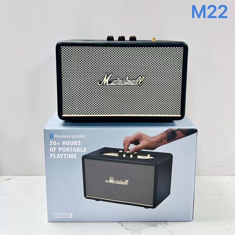 M22 Деревянная Bluetooth-колонка, портативный сабвуфер, новинка, для улицы и дома, настольная, умная
