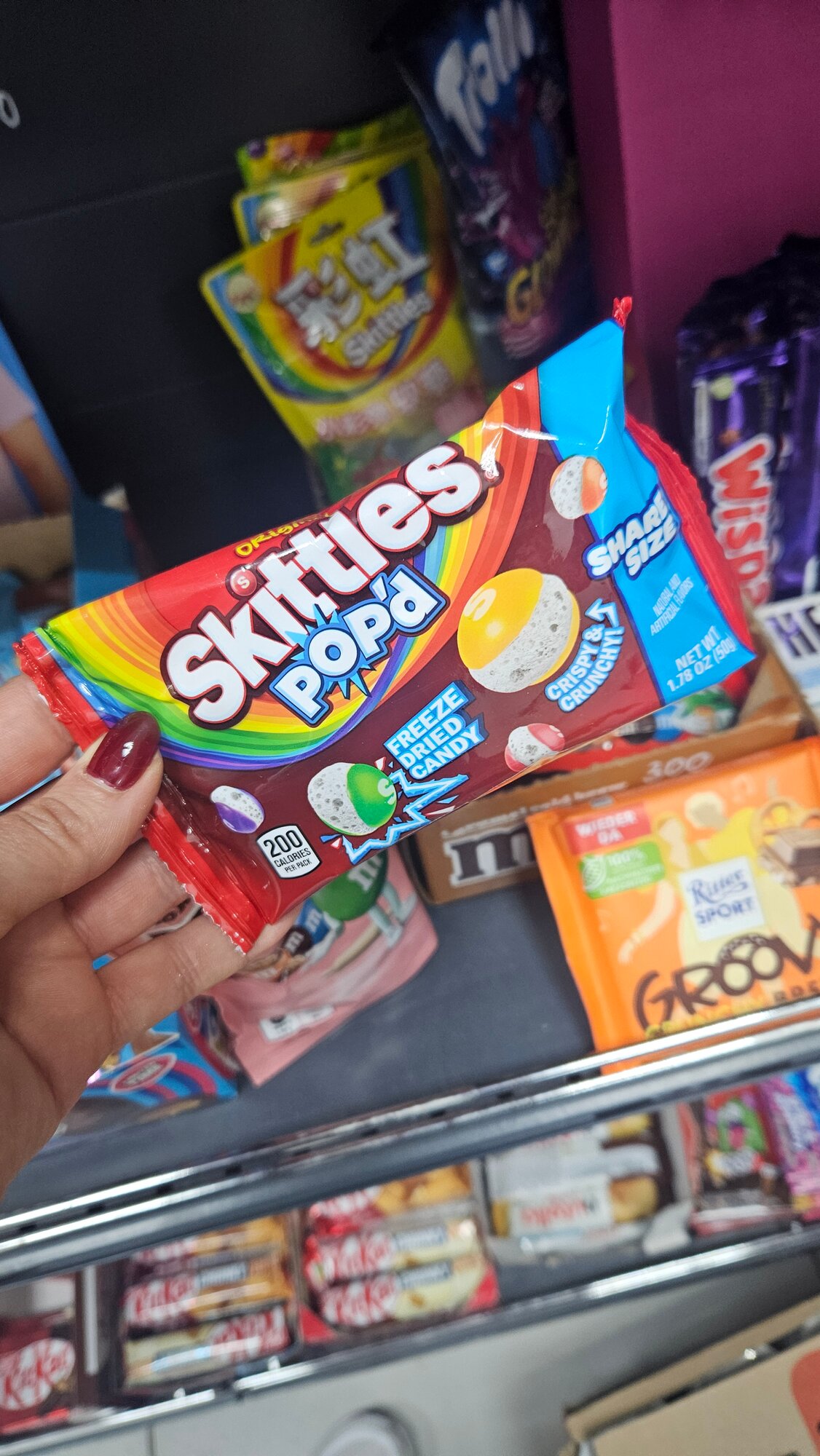 Сублимированные конфеты Skittles "Original Pop'd", 50 г, импорт