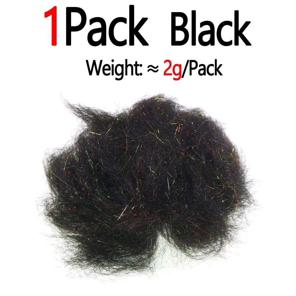 Bimoo Nymph Flash Дубинг для вязания мух 2г Черный, 1Pack Black