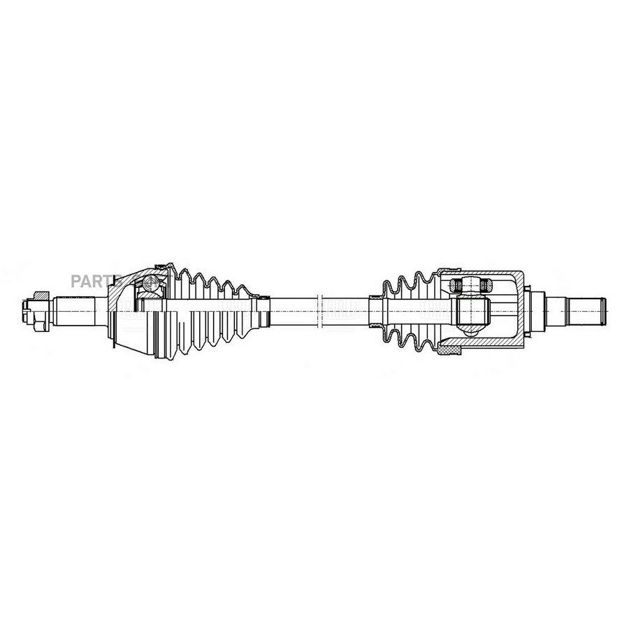 TRIALLI AR 1601 Привод для а/м Haval Jolion (21-) 1.5T AMT 2WD (перед. лев.) (AR 1601)