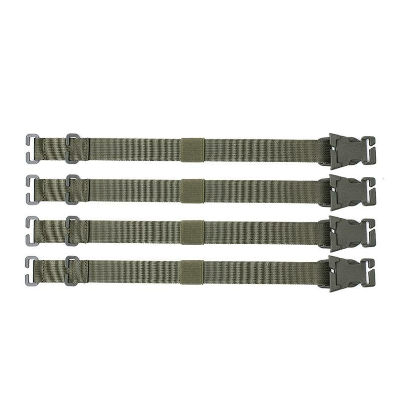 Регулируемые стропы Molle (4 шт.), Зеленый