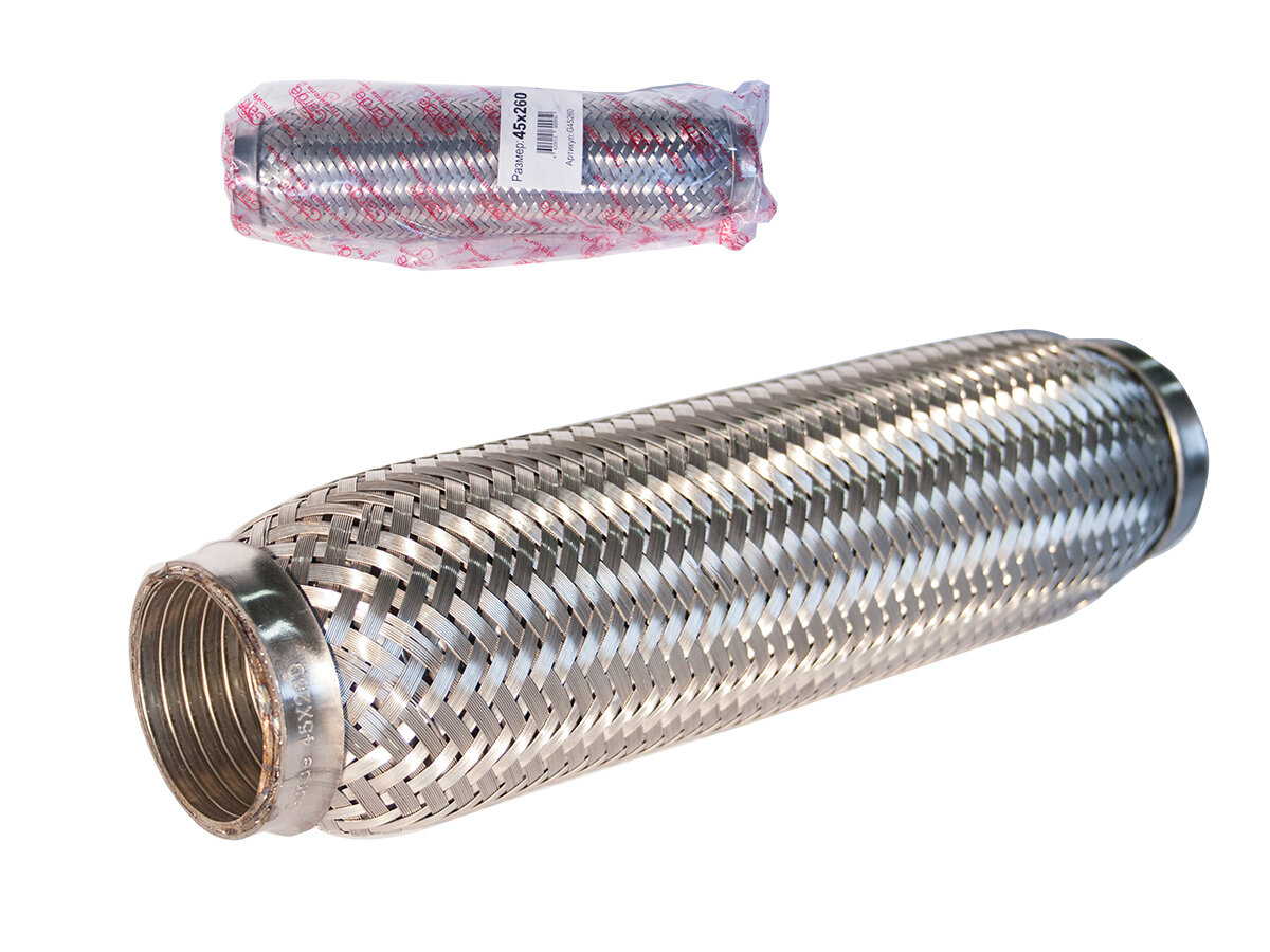 Гофра глушителя 45x260 , 3х слойная Interloсk G45260