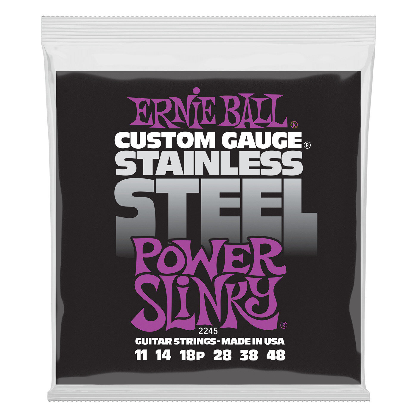 Струны для электрогитары Ernie Ball 2245 Power Slinky 11-48, сталь