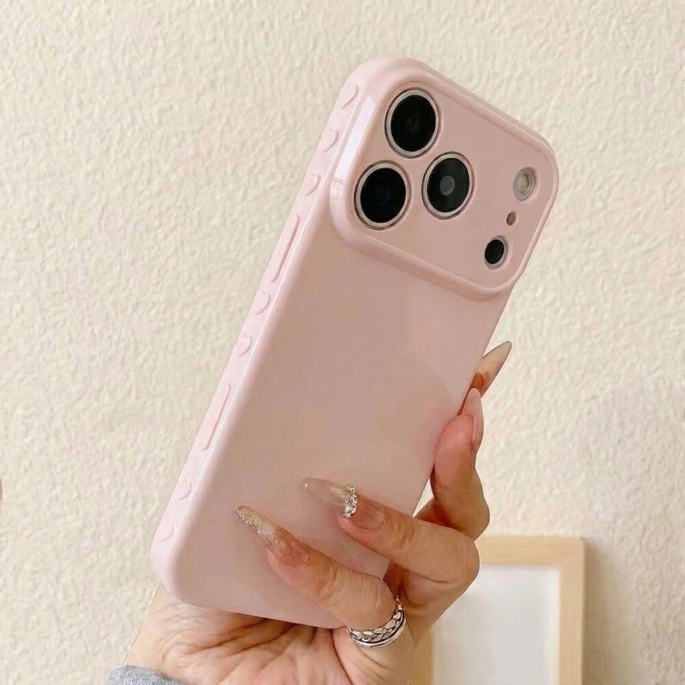 Мягкий силиконовый чехол Candy Color для iPhone 17 15 Pro 14 13 16 11 12 iPhone17 Pro, Розовый, Pink