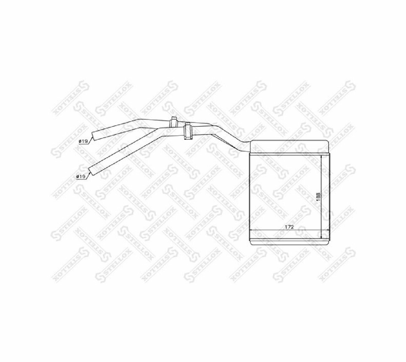 10-35137-SX_радиатор печки! Ford Focus/C-Max 1.4-, STELLOX 1035137SX