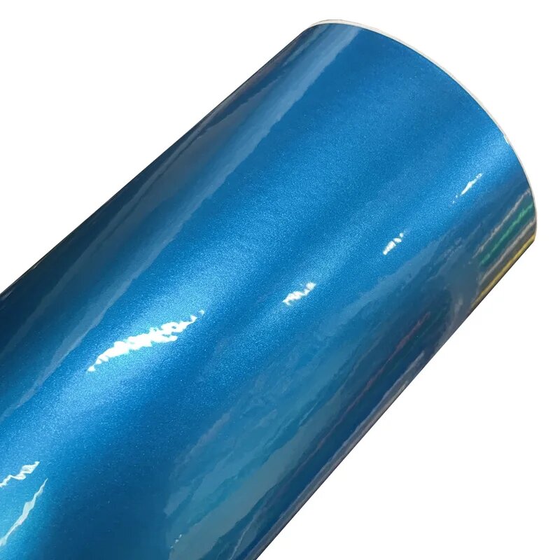 Премиальная глянцевая виниловая пленка Candy Metallic Blue для оклейки автомобилей, 50cm x 500cm