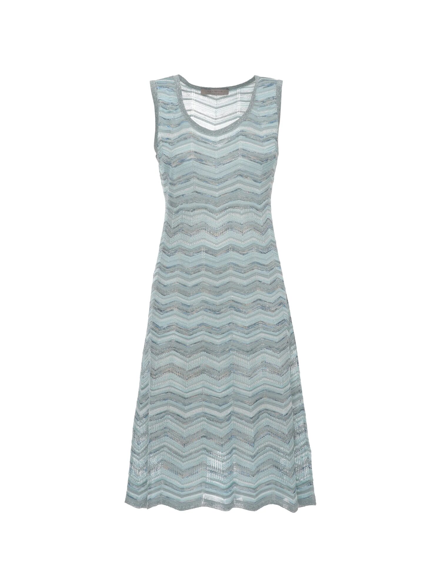 Платье Chevron-knit metallic-thread midi dress