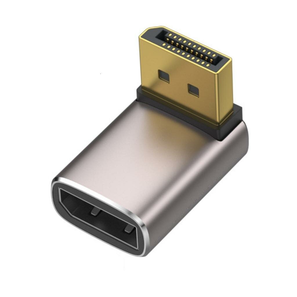Адаптер 8K 1.4 HDMI Male-Female, Средняя кривая вверх