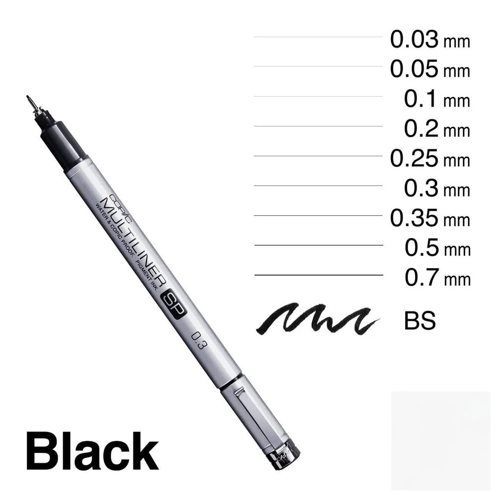 Copic Маркер Масляный, толщина: 0.5 мм, 1 шт. Промышленный, для декорирования