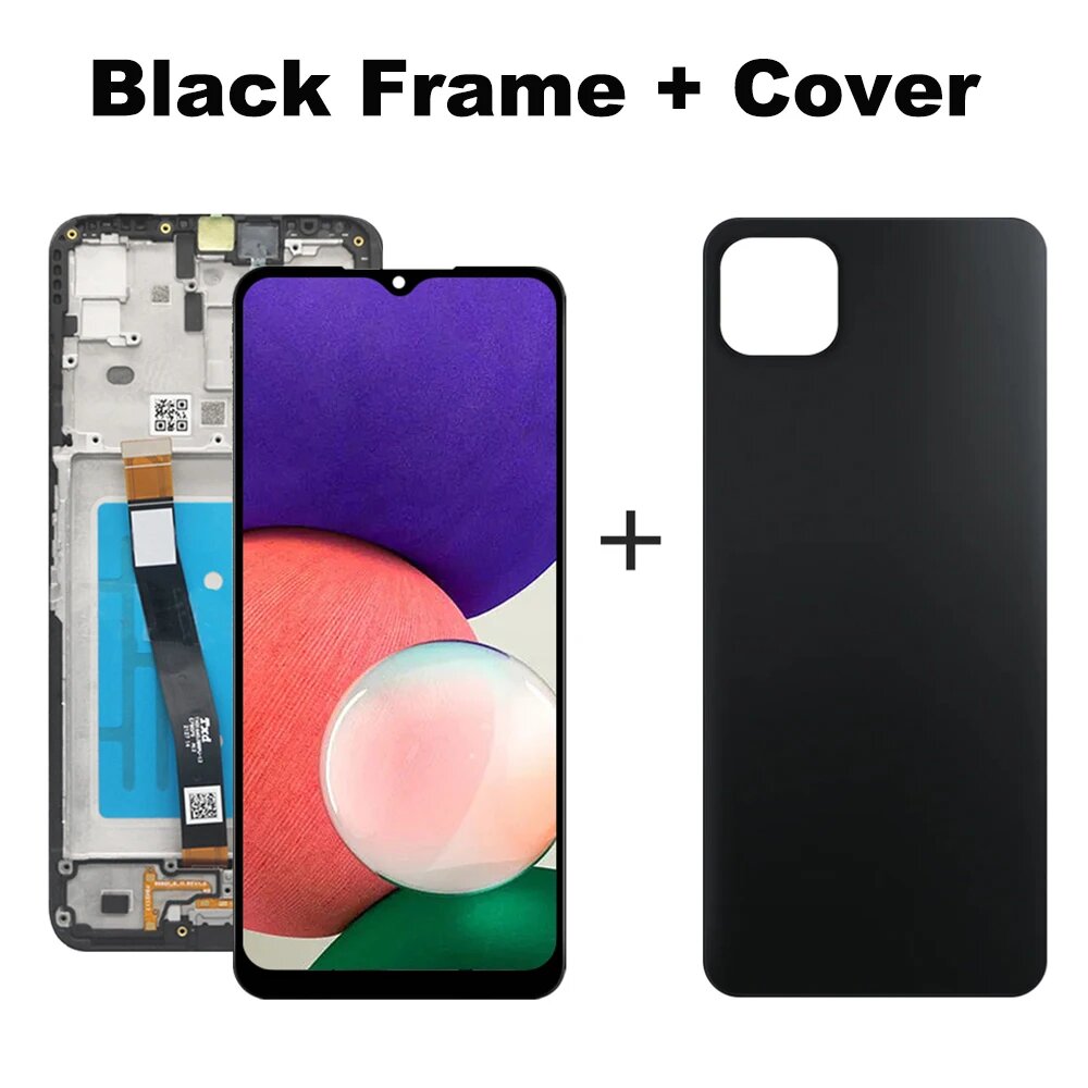 ЖК-дисплей для Samsung A22 5G A226BR SM-A226B ЖК-дисплей с цифровым Black Frame Cover