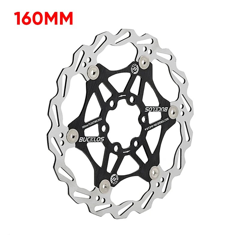 BUCKLOS Тормозные роторы 160/180/203 мм MTB 2 шт. 1PC 160mm Black