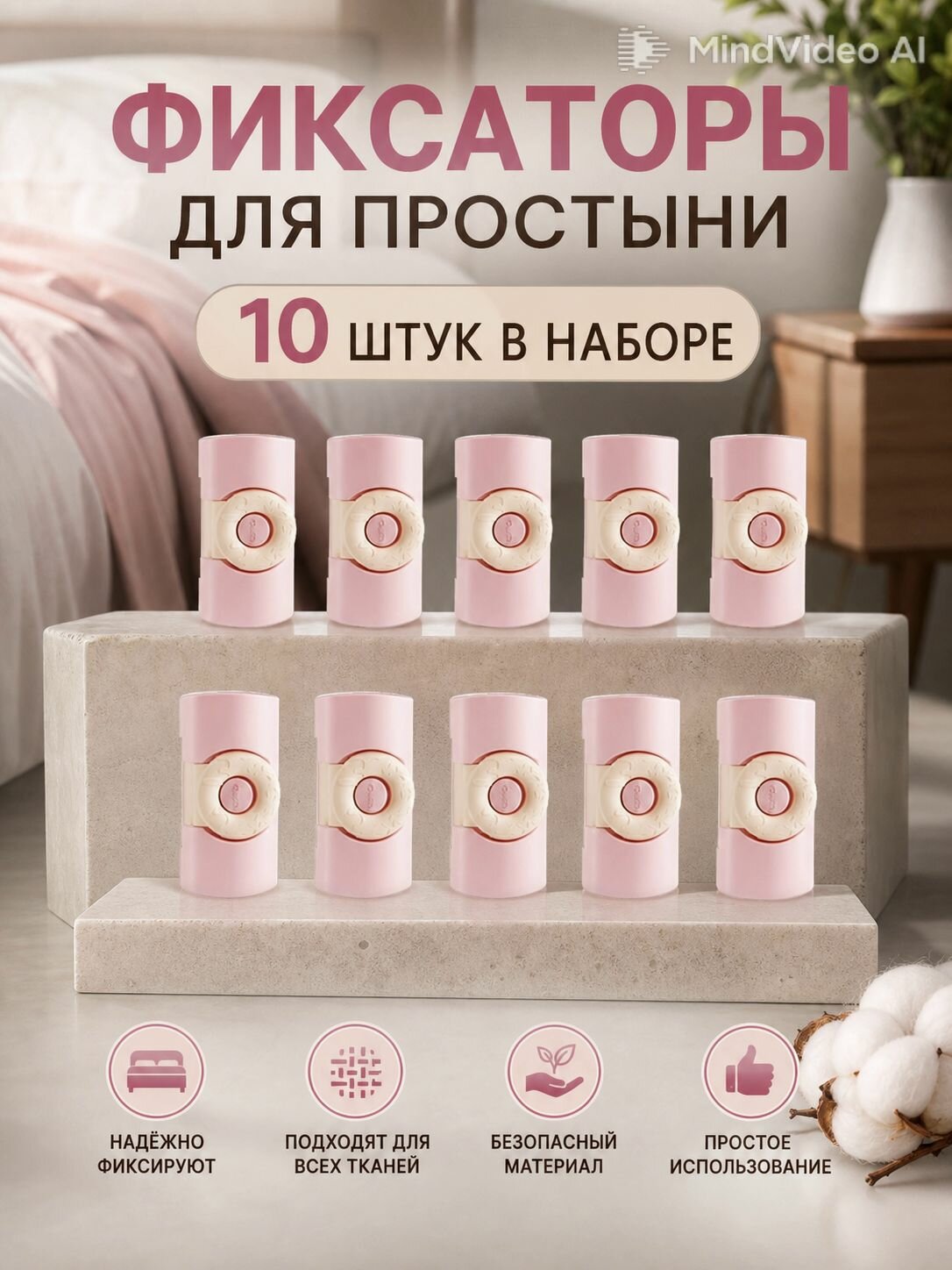 Зажимы для простыни от сползания, набор 10 фиксаторов, держатели постельного белья на матрасе