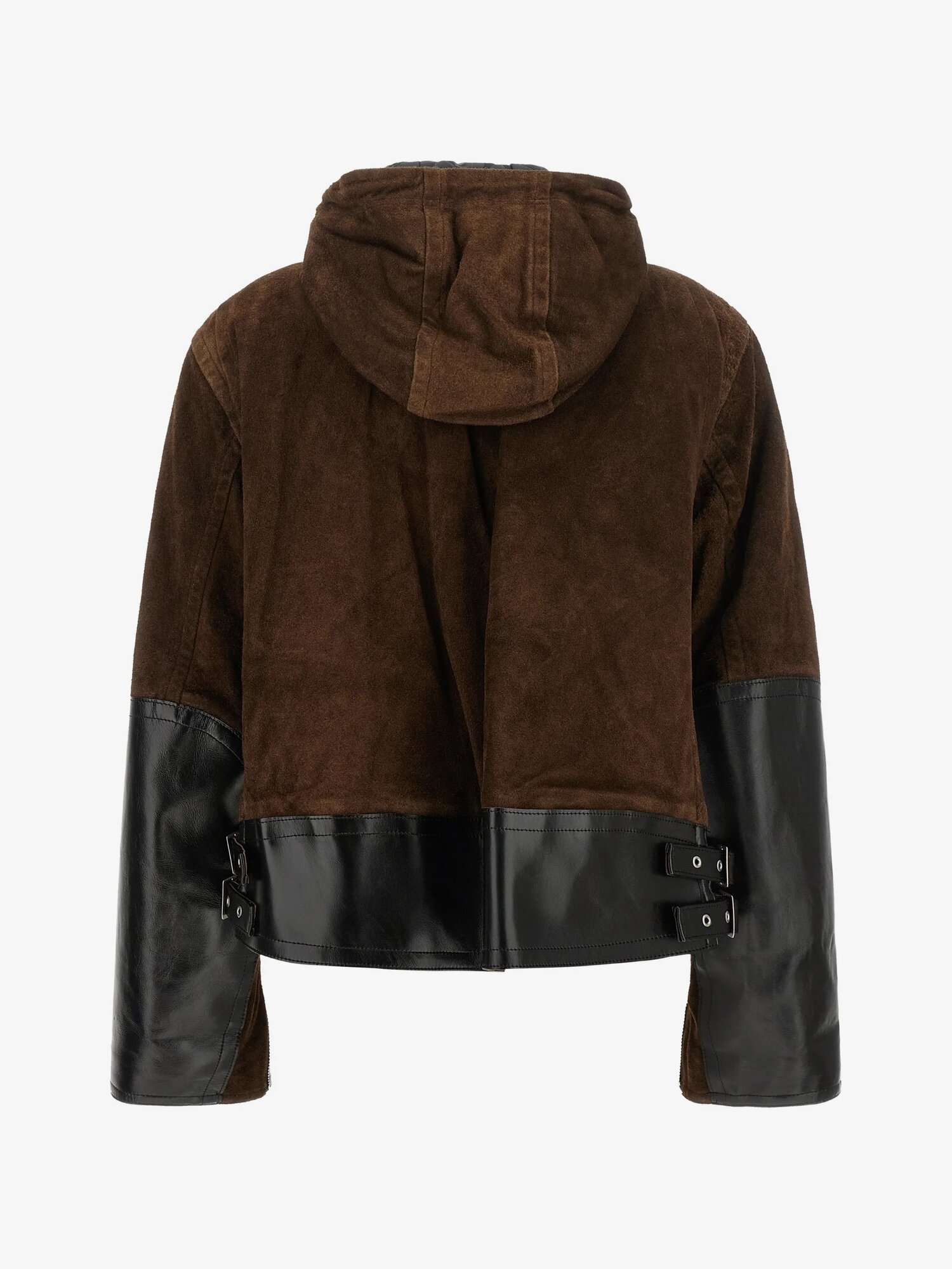 Куртка Sacai Suede-panelled leather jacket, размер 46 — фото 1