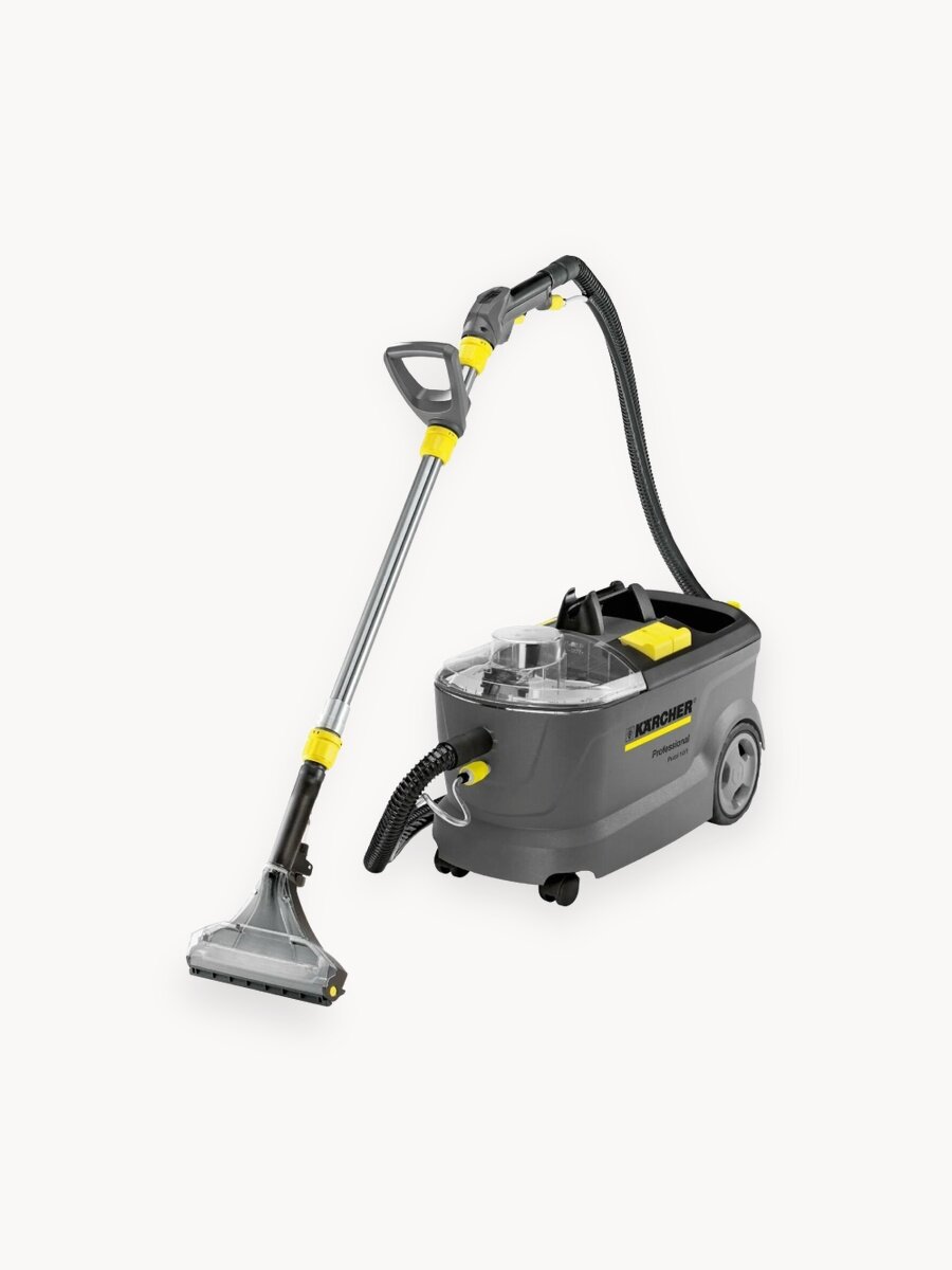 Пылесос моющий Karcher Professional PUZZI 10/1 (1.100-130.0) серый/желтый