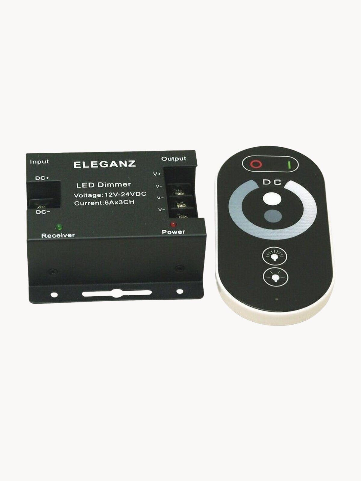 Диммер ELEGANZ TOUCH, сенсорный, 216 Вт (12 В), 432 Вт (24 В), IP20, металлический корпус