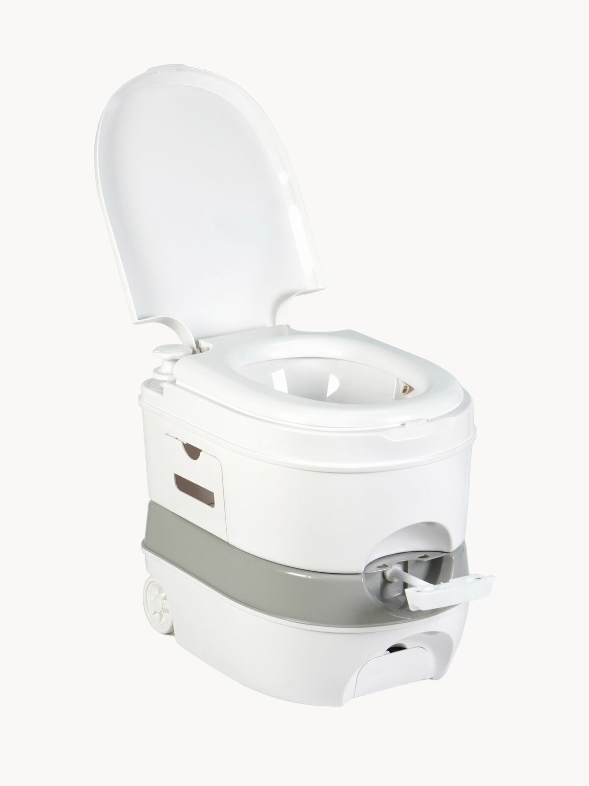 Биотуалет для дома и дачи жидкостной ОС23 с колесиками, белый