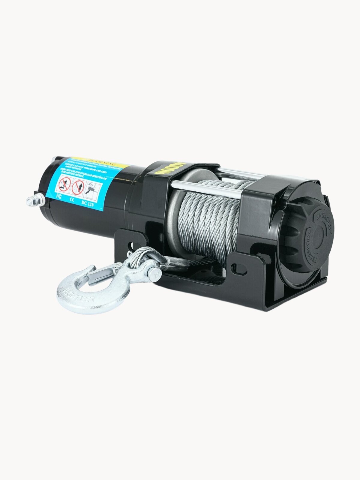 Лебедка автомобильная электрическая 4000 lbs Electric Winch трос стальной/ переносная лебедка 12В на Ниву, 1815 кг