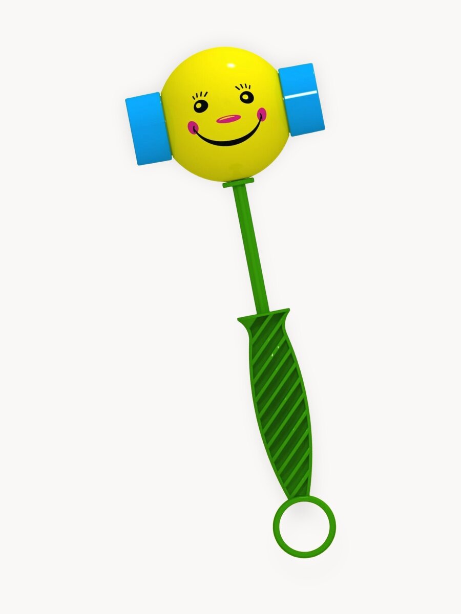 Погремушка-пищалка для малышей "Веселый молоточек", Stellar (Россия)