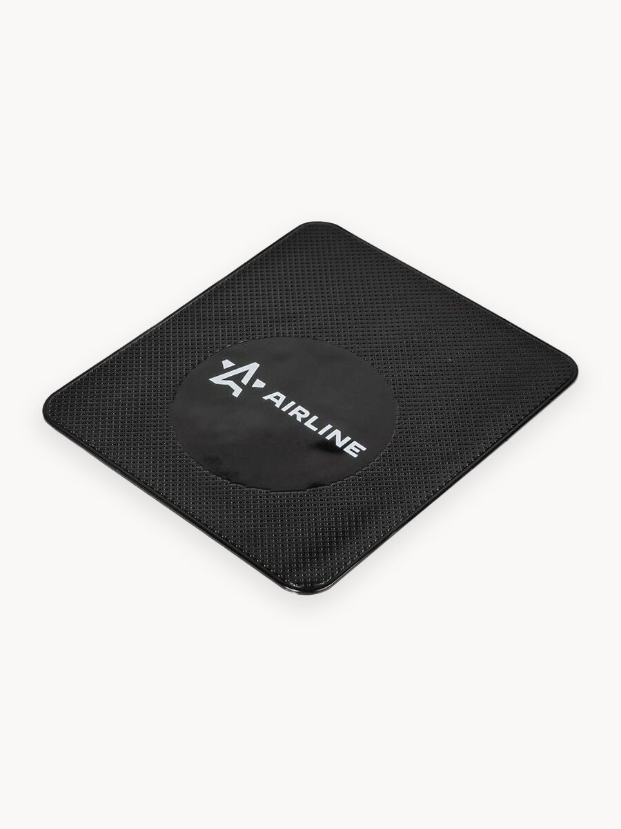 Коврик-липучка Airline ASMBB03, для приборной панели, черный, 138x160 мм