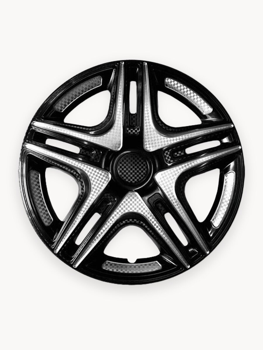 Колпаки R15 Дакар Super Black STAR 4шт карбон