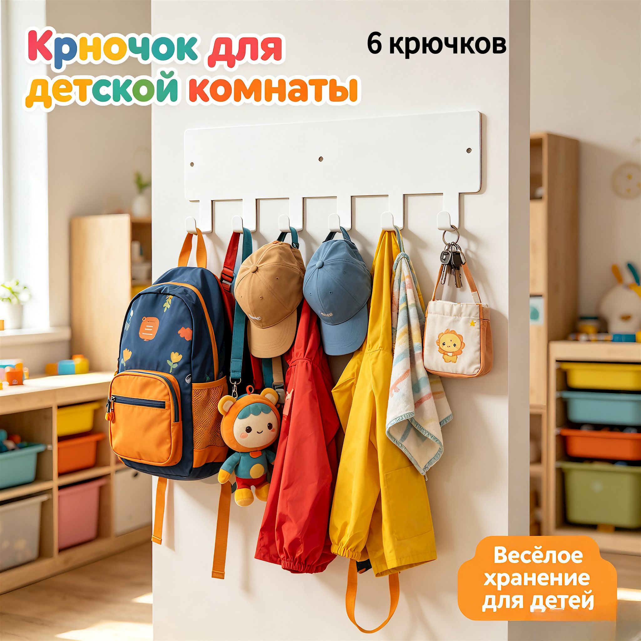 Металлическая вешалка на стену