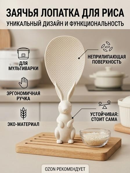 Лопатка кулинарная, бежевый,1 шт