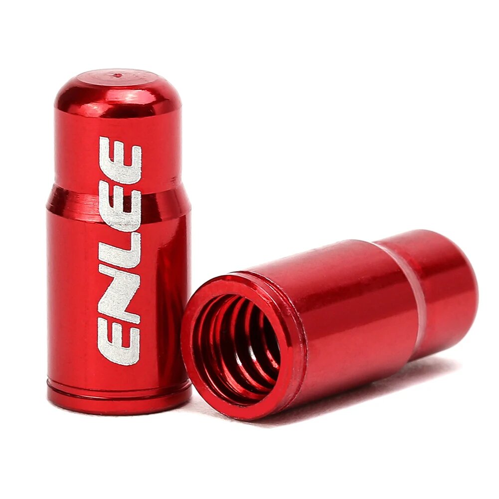 ENLEE колпачки клапанов велосипеда красные, Red French Mouth