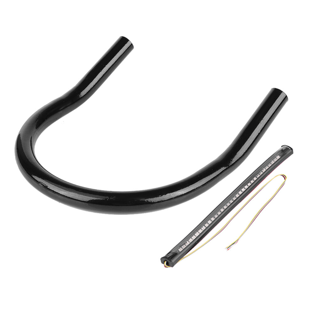 210 ММ Рама Заднего Сиденья Мотоцикла Петля Обруч Кронштейн со Светодиодной Подсветкой DIY Аксессуар Черный Изогнутый