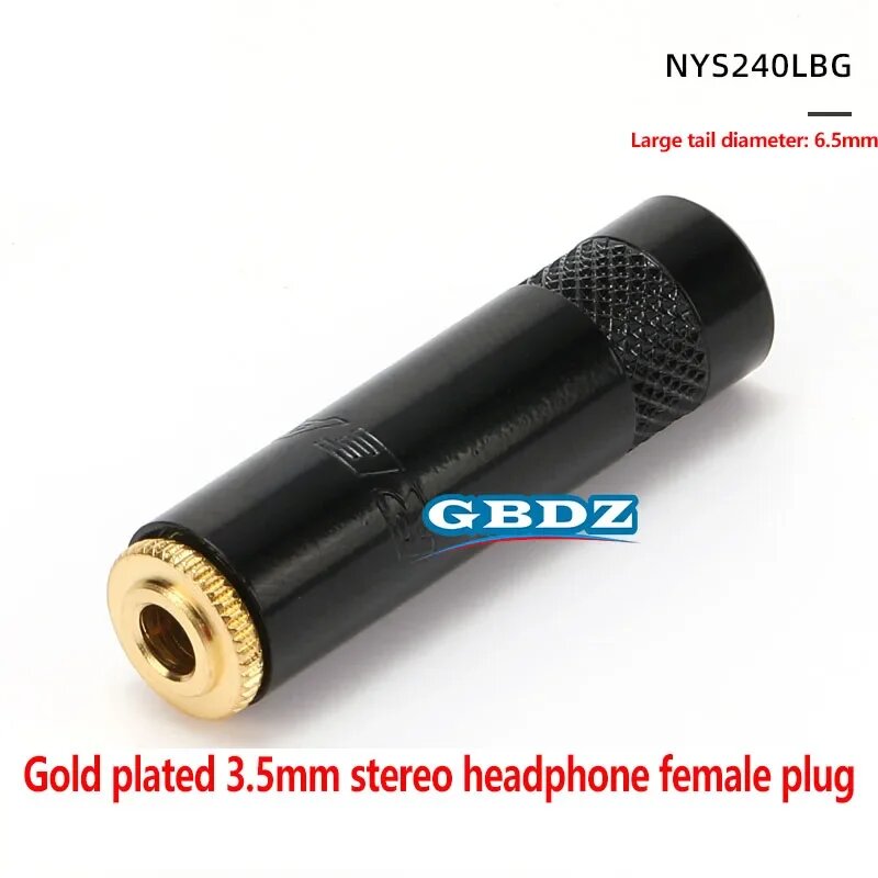 Позолоченный стереоразъем 3,5 мм NYS231-BG NYS240L-BG, 1pcs