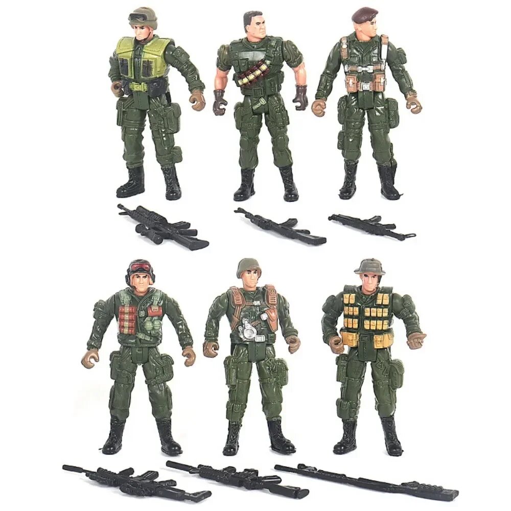 Военные фигурки Elite Force, 6 шт, цвет 2