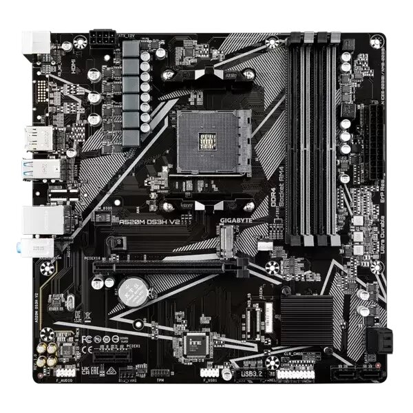 Материнская плата для персонального компьютера Gigabyte A520M DS3H V2