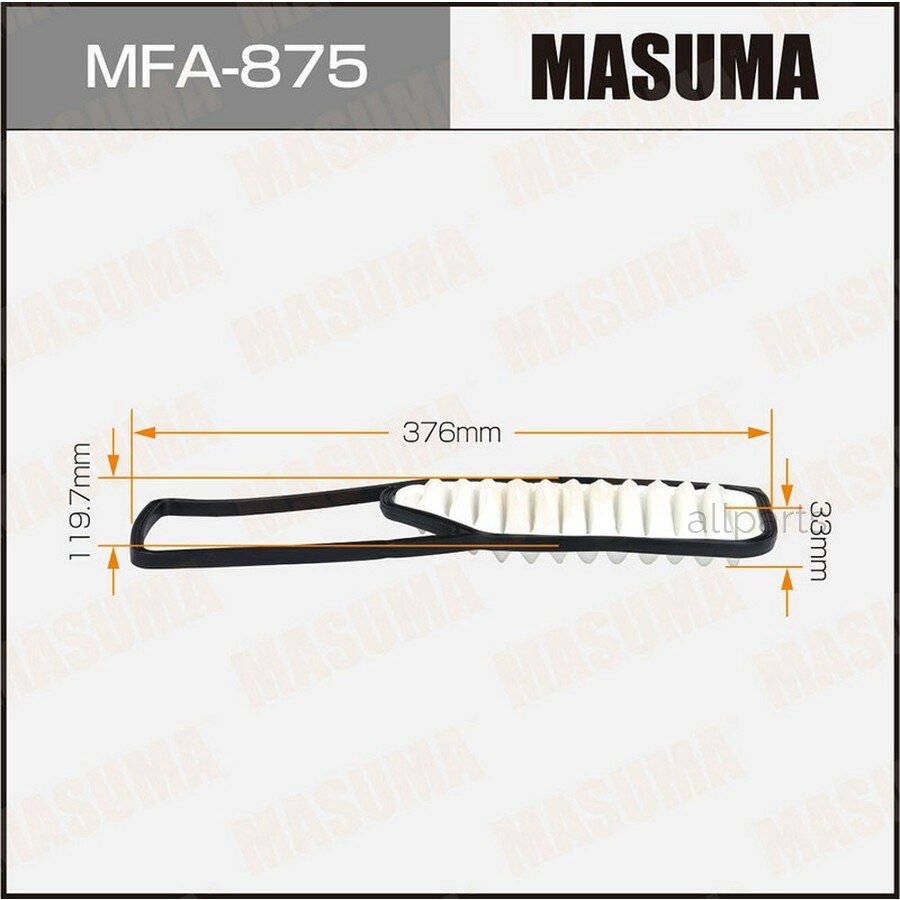 MASUMA MFA-875 фильтр воздушный!\ Daihatsu Move 0.66 06-10/Tanto 0.7 11-19
