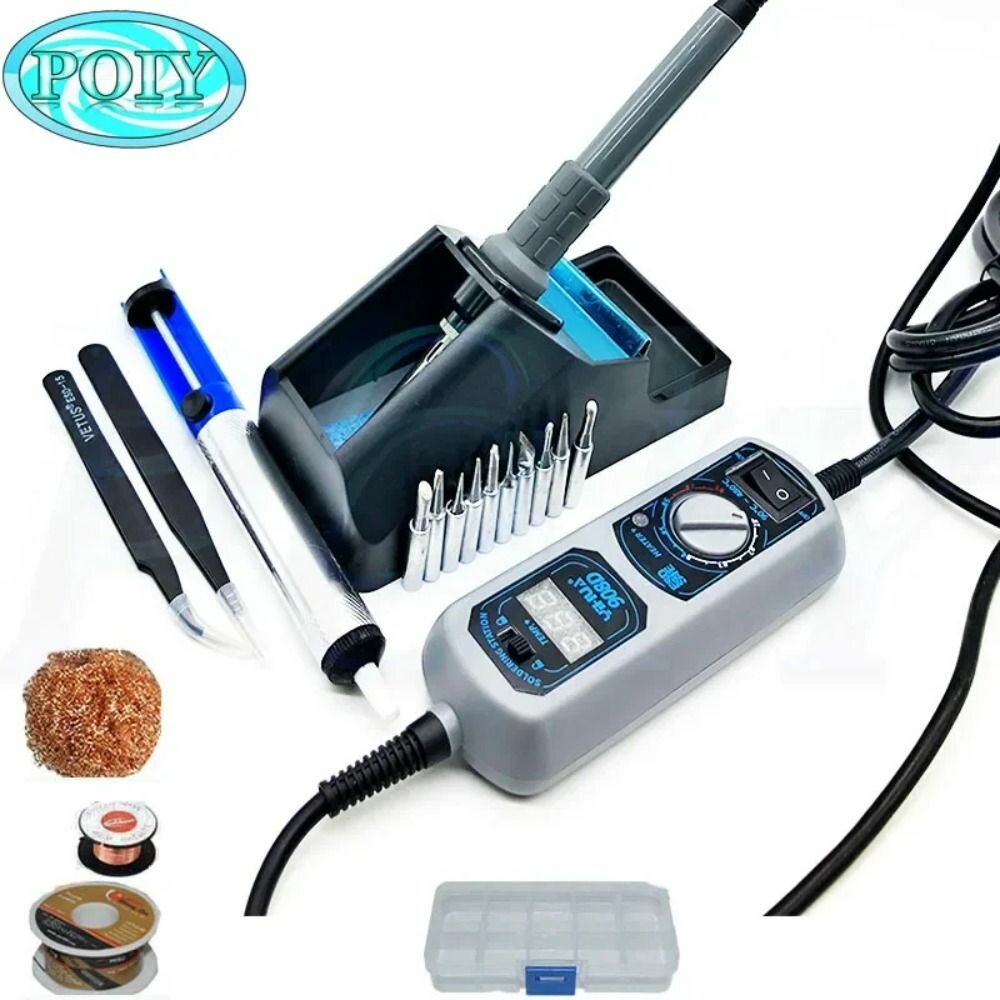 Паяльник YIHUA 908D LED, портативный, терморегулируемый, антистатический, 60Вт