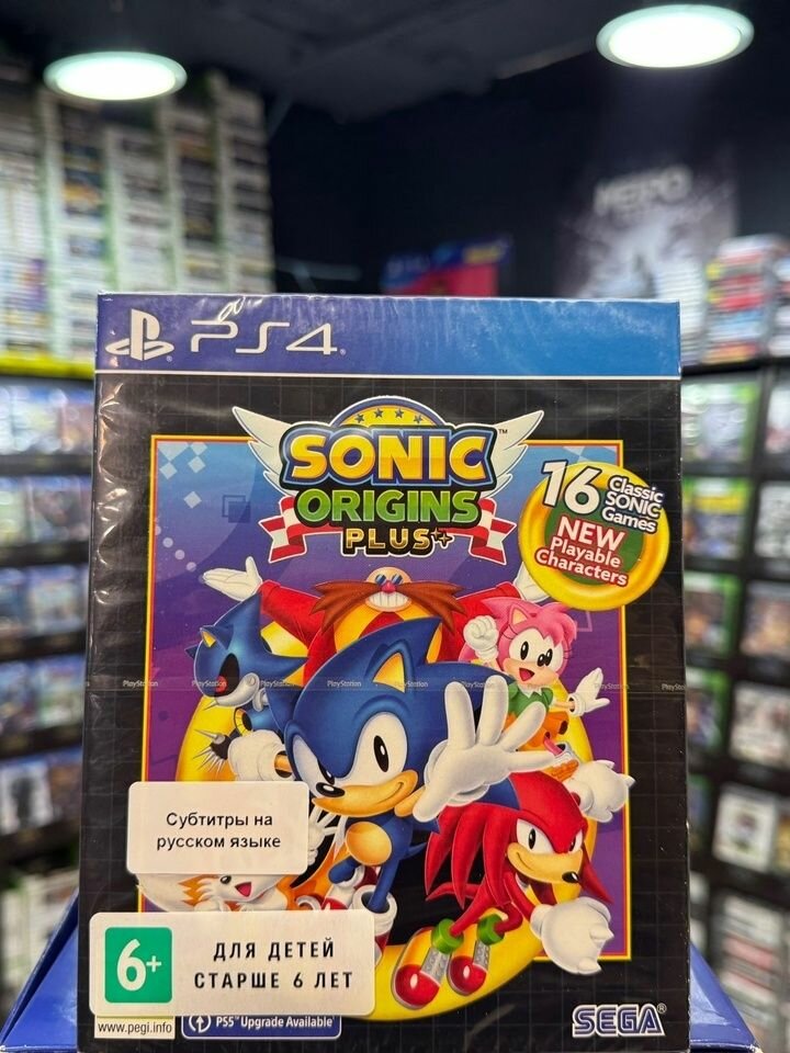 Игра Sonic Origins Plus (Русская версия) PS4 (Box)