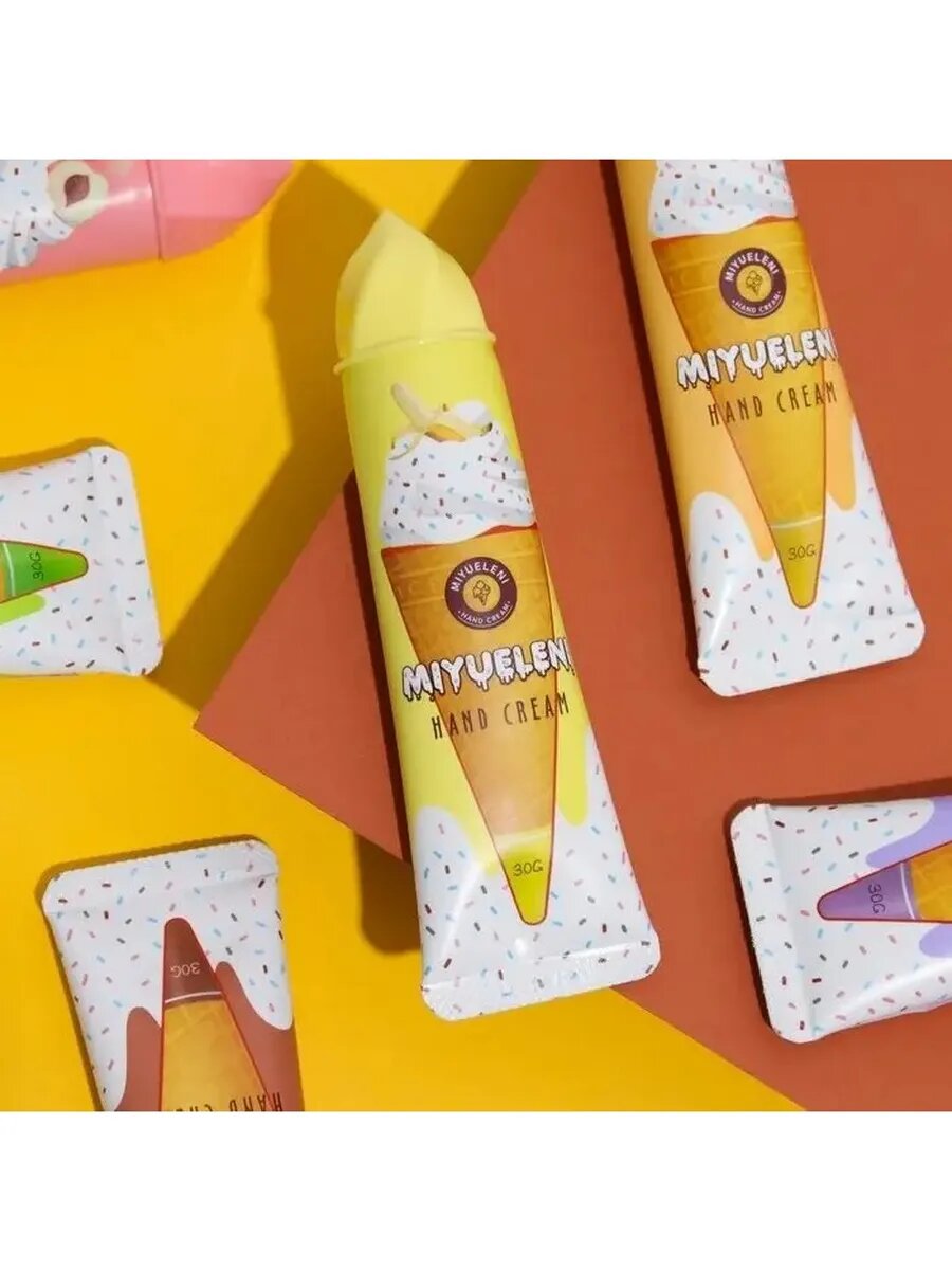 Крем для рук «Банан с мороженым» увлажняющий, 30 мл